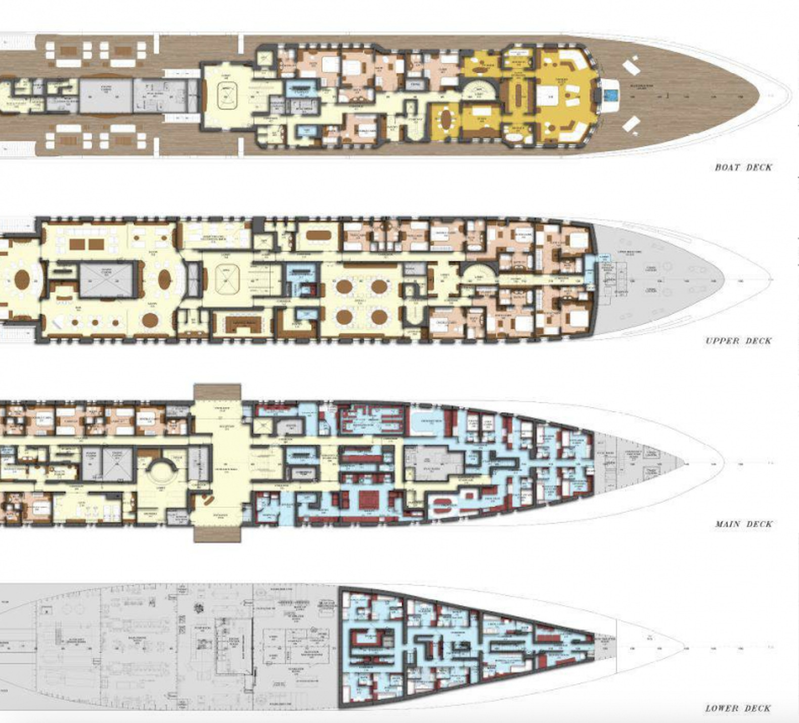 DREAM Yacht Layout | TWW Yachts