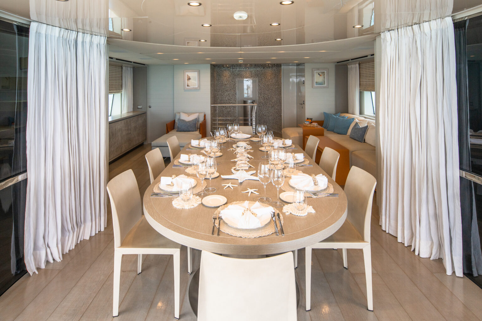 Halcyon Yacht Interior | TWW Yachts
