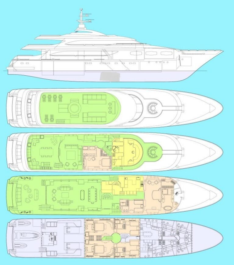 VERTIGO Yacht Layout | TWW Yachts