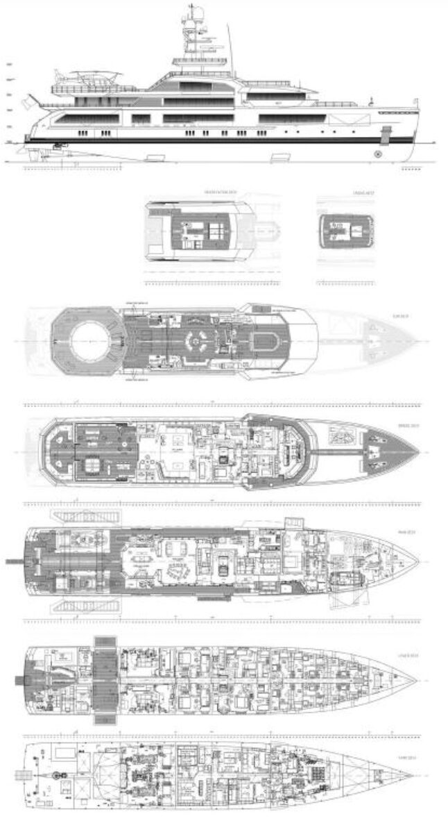 CLOUDBREAK Yacht Layout | TWW Yachts