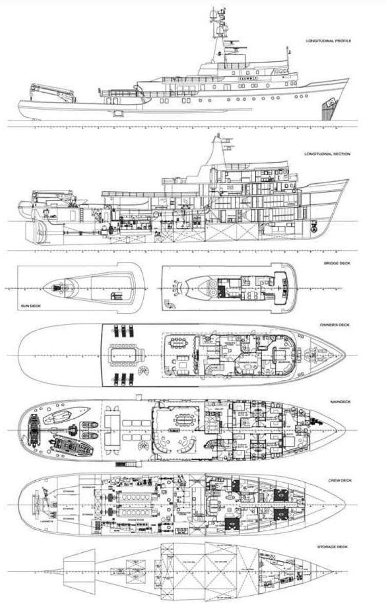 SEA WOLF Yacht Layout | TWW Yachts